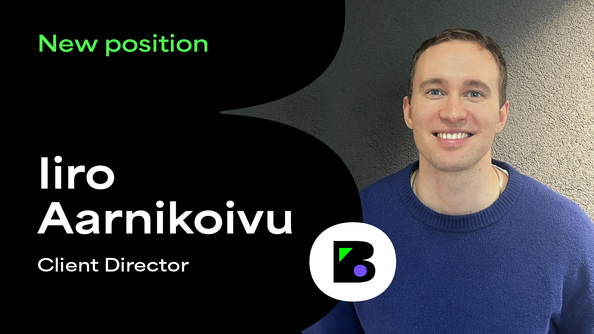 Iiro Aarnikoivu has been appointed as Brandkind's new Client Director ...